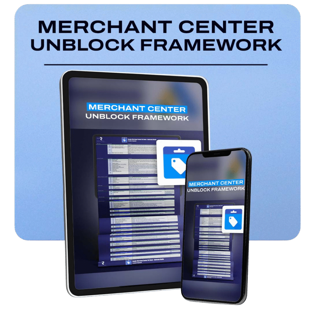 Merchant Center Unblock Framework